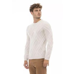 Alpha Studio | Sweaters | Alpha Studio Diamond Pattern Cable Knit ...